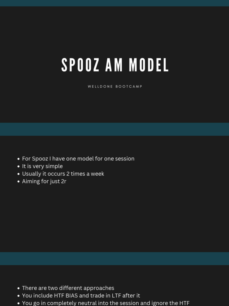 Spooz AM Trading Model Guide | PDF | Business | Microeconomics