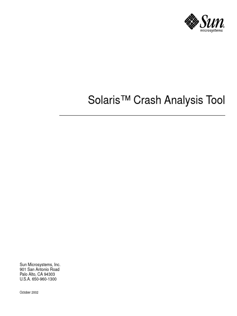 SolarisTM Crash Analysis Tool | PDF | Pointer (Computer Programming ...