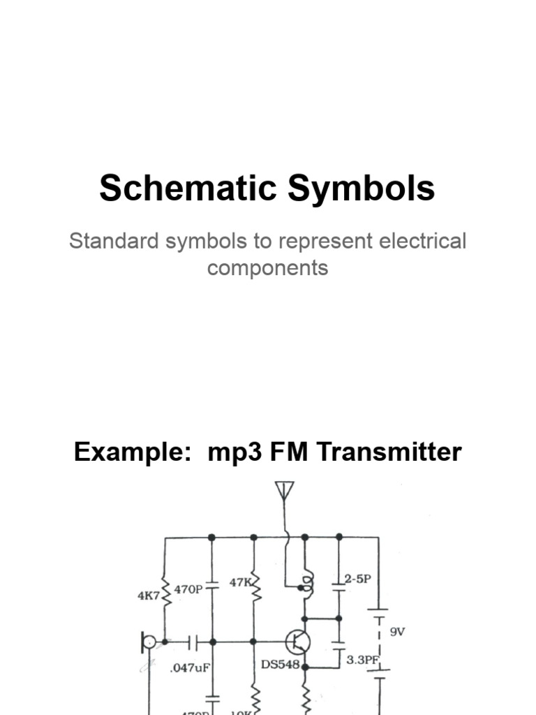 Schematic Symbols | PDF | Electrical Resistance And Conductance ...