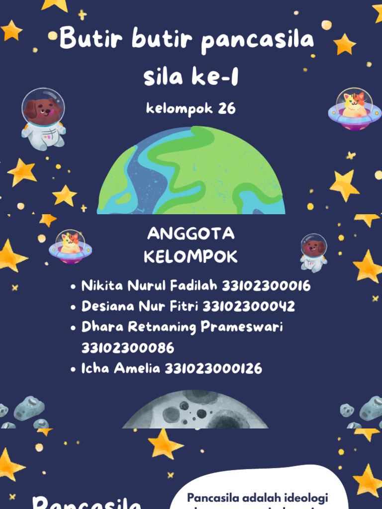 Butir Butir Pancasila Sila Ke 1 Kelompok 26 | PDF