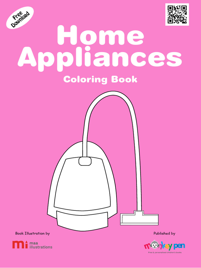 Home Appliances Coloring Book PDF | PDF | Cooking, Food & Wine | Home ...