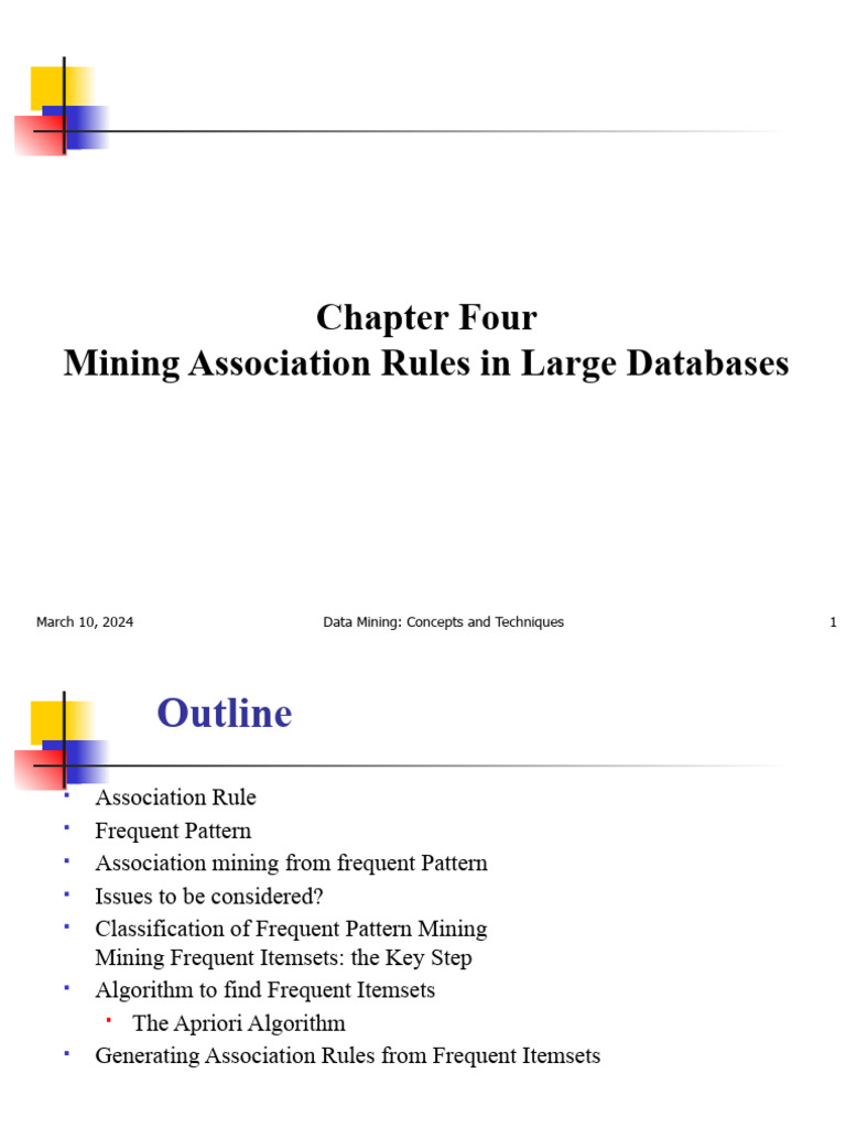 Chapter - 4 - Association Rule Mining | PDF | Computing | Data Management