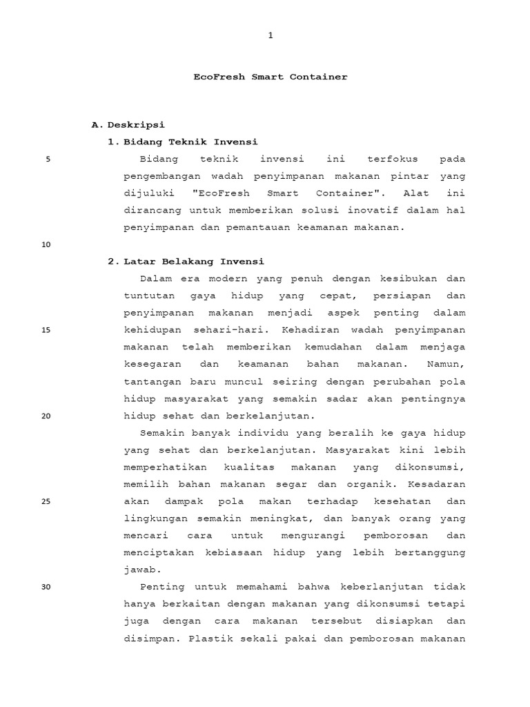 EcoFresh Smart Container | PDF | Kesehatan Holistik