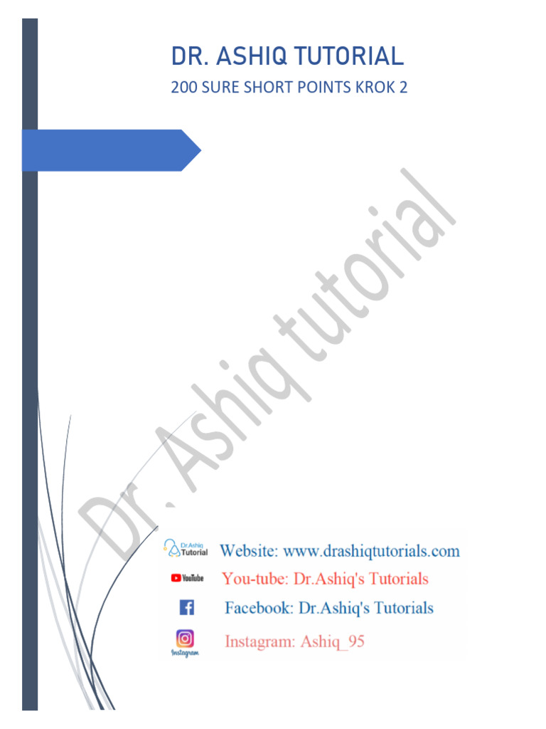 200 Sure Short Points Krok 2 (1) | PDF | Heart | Menstruation