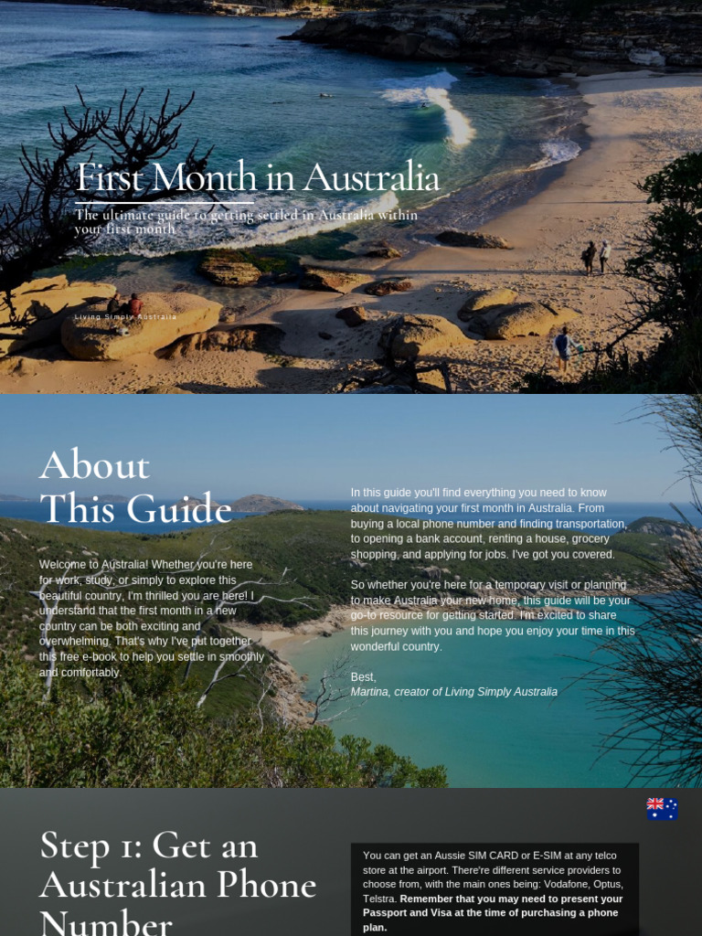 Free Guide First Month in Australia Updated Version | PDF | Renting ...