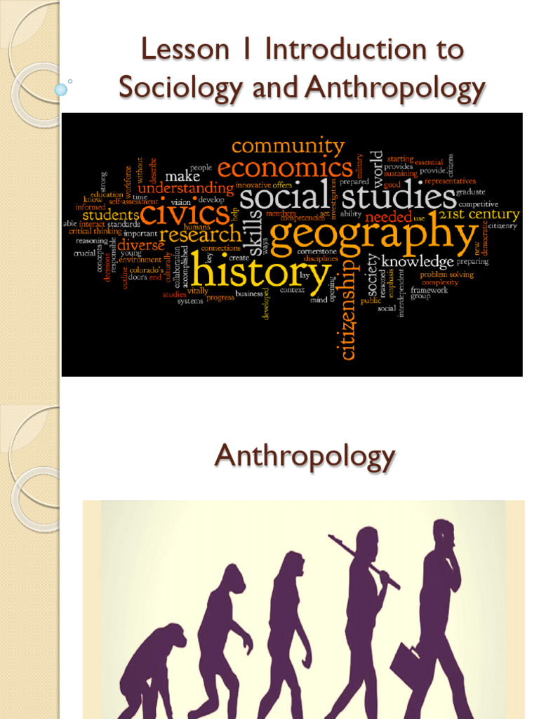 SSM 109 Lesson 1 | PDF | Sociology | Anthropology