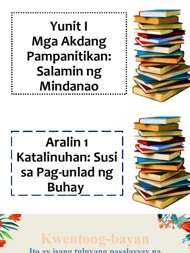 Aralin 1 1st Grading | PDF