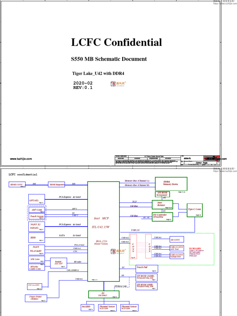 Lenovo Ideapad 5-15ITL05 - NM-D211 REV0.1 Schematic - WWW - Tuzhijie.com - 1 | PDF | Usb ...