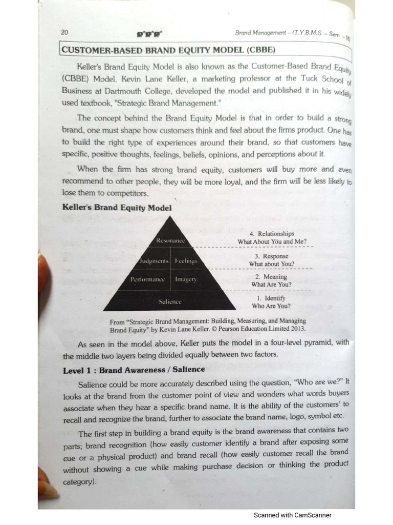 Cbbe Model Brand Management Module 1 | PDF