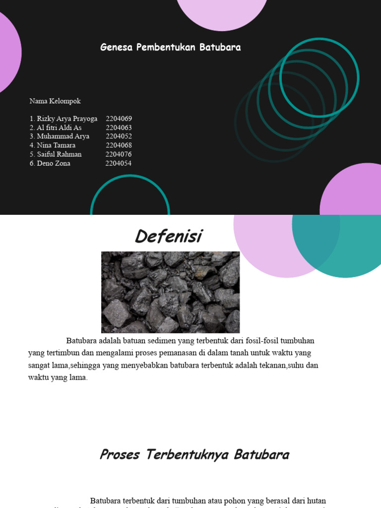 Nesa Terbentuknya Batubara | PDF | Teknologi & Rekayasa