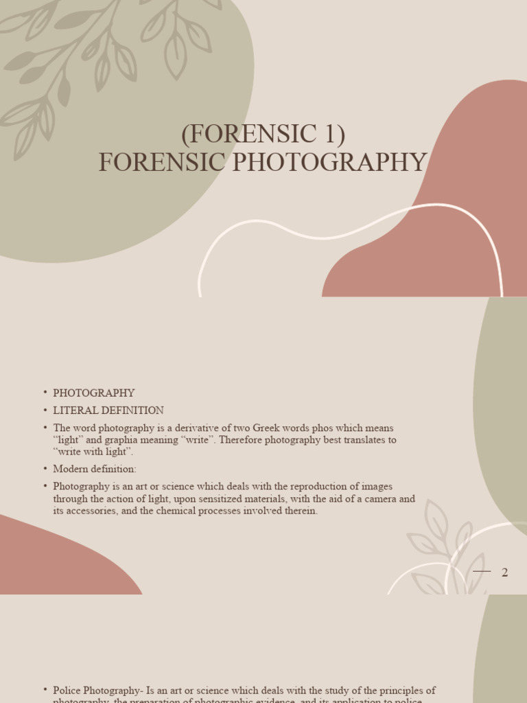Forensic 1 Lesson | PDF