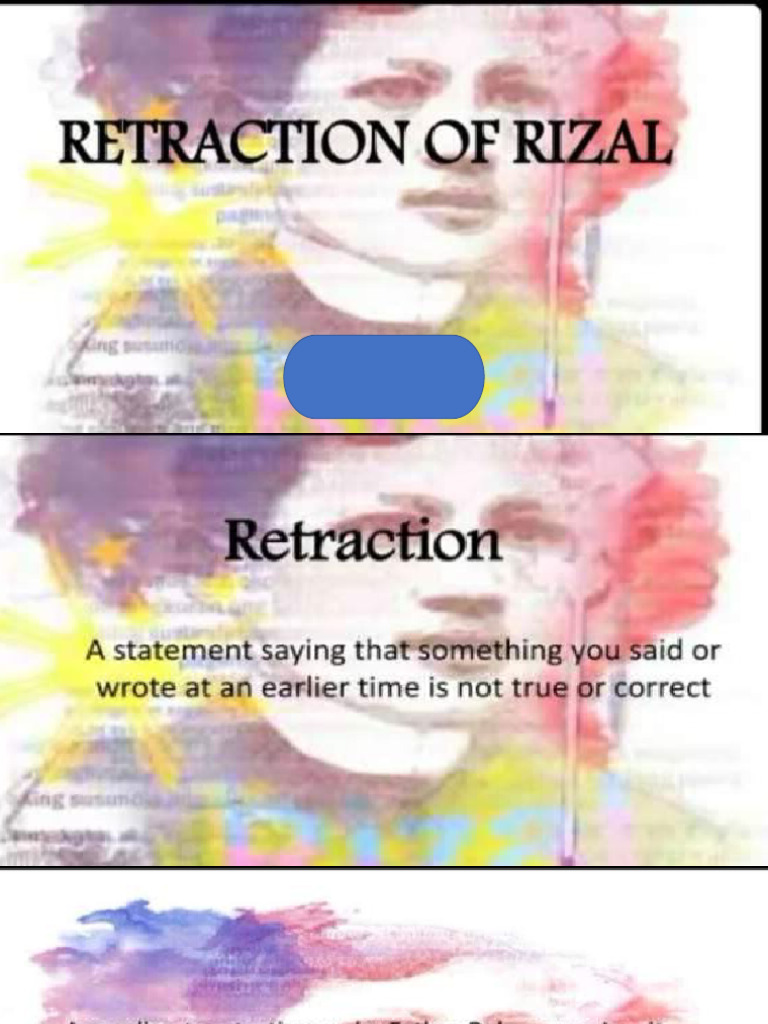 Retraction of Rizal | PDF
