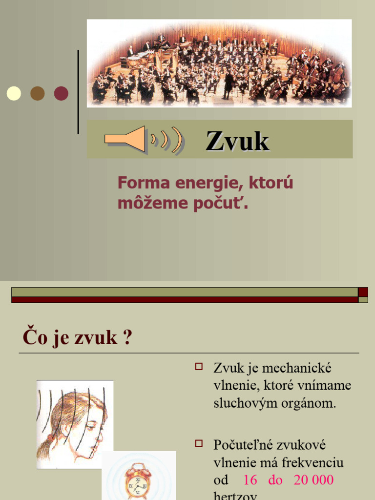 Zvuk | PDF