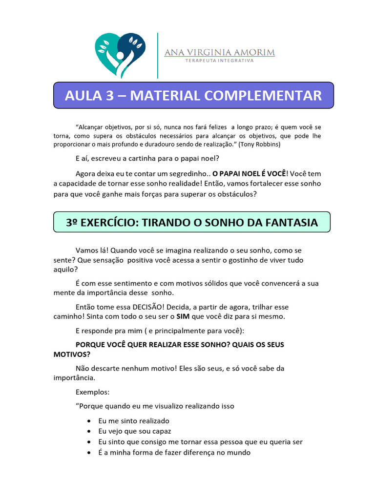 Aula 3 - Material Complementar | PDF