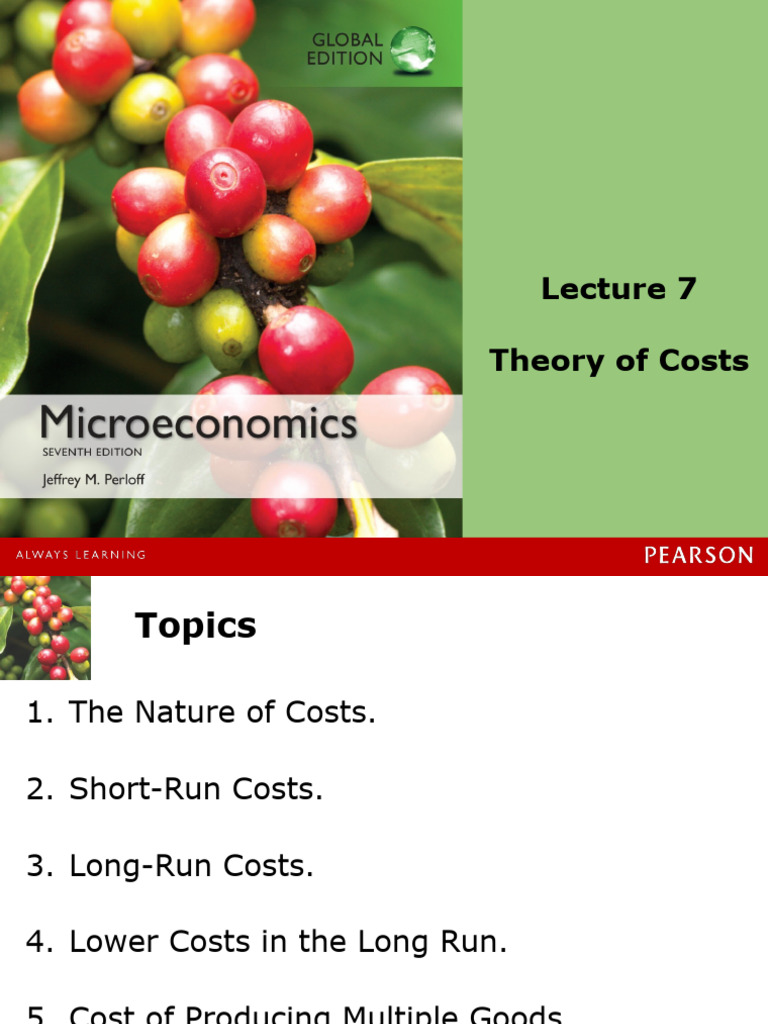Lecture 7 - Theory of Cost | PDF | Average Cost | Long Run And Short Run