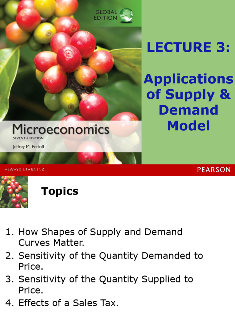 EPM Lecture 3 - Application of Demand and Supply | PDF