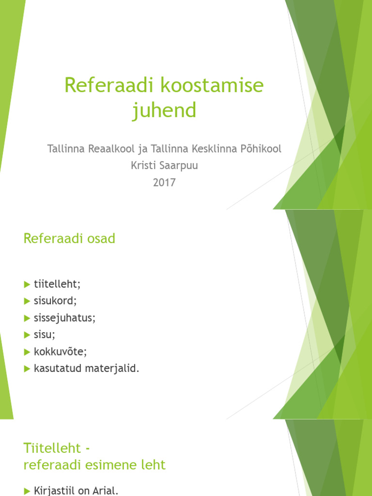 Algklassid Referaat | PDF