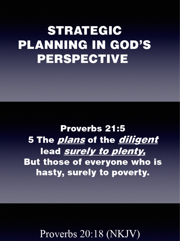 Strategic Planning in Gods Perspective For The Growth of The Church ...