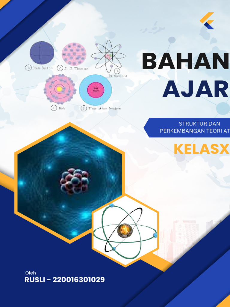 3 - Lampiran Bahan Ajar Perkembagan Model Atom @ | PDF