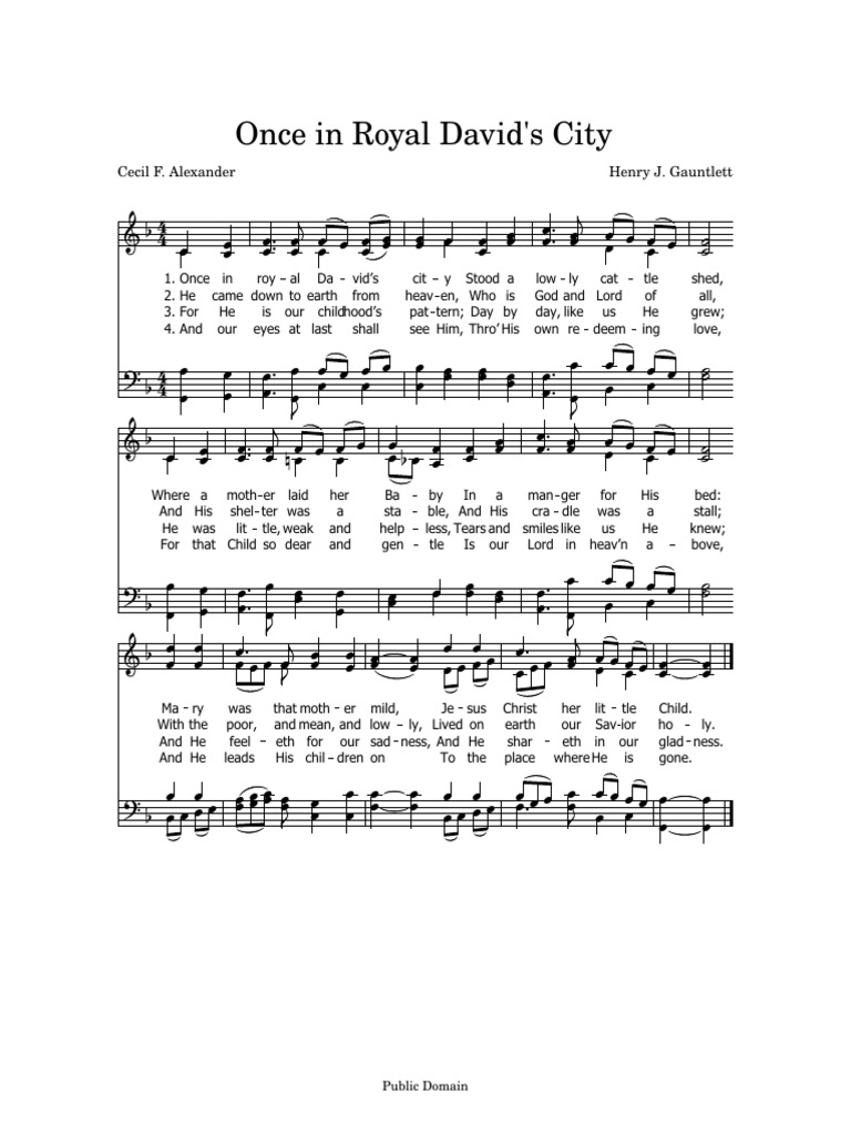 Once in Royal Davids City | PDF