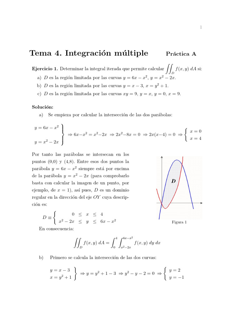 Tema 4. Práctica A. | PDF | Esfera | Integral