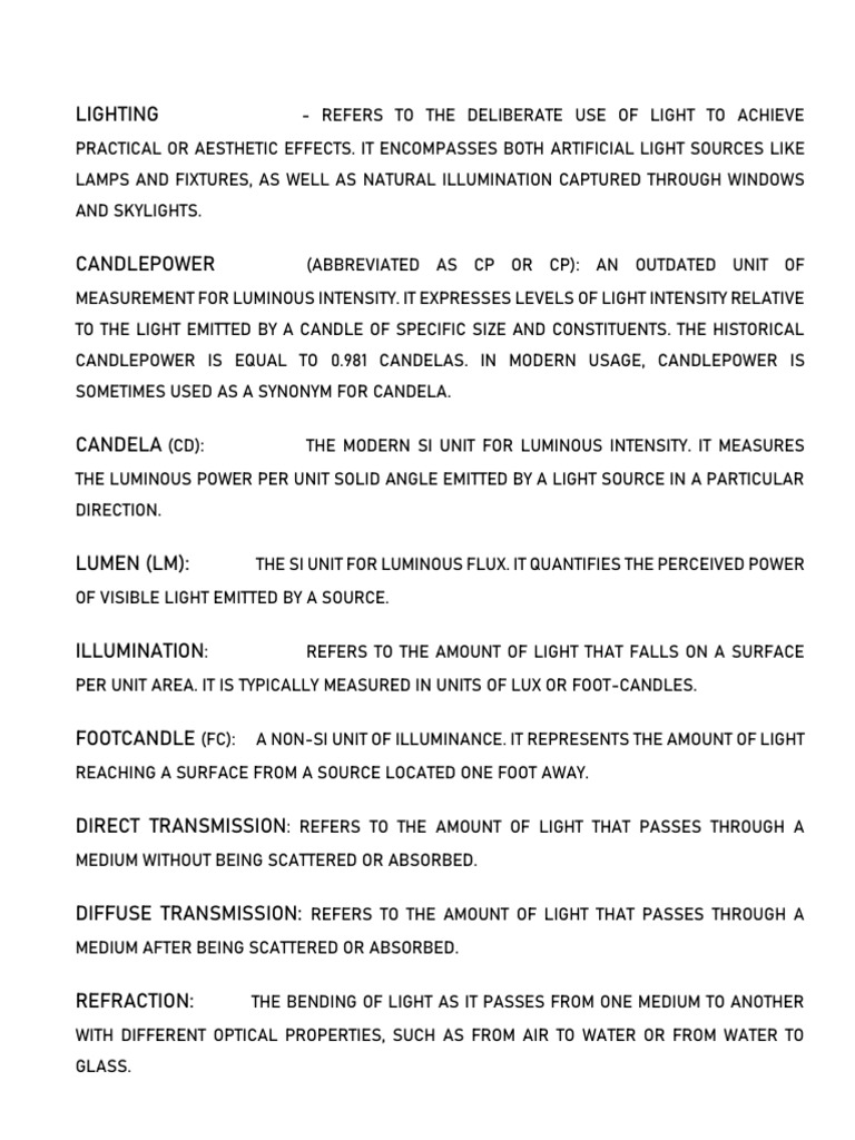Lighting | PDF | Lighting | Light