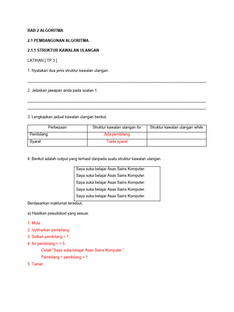 LATIHAN 2 Struktur KWLN Ulangan | PDF
