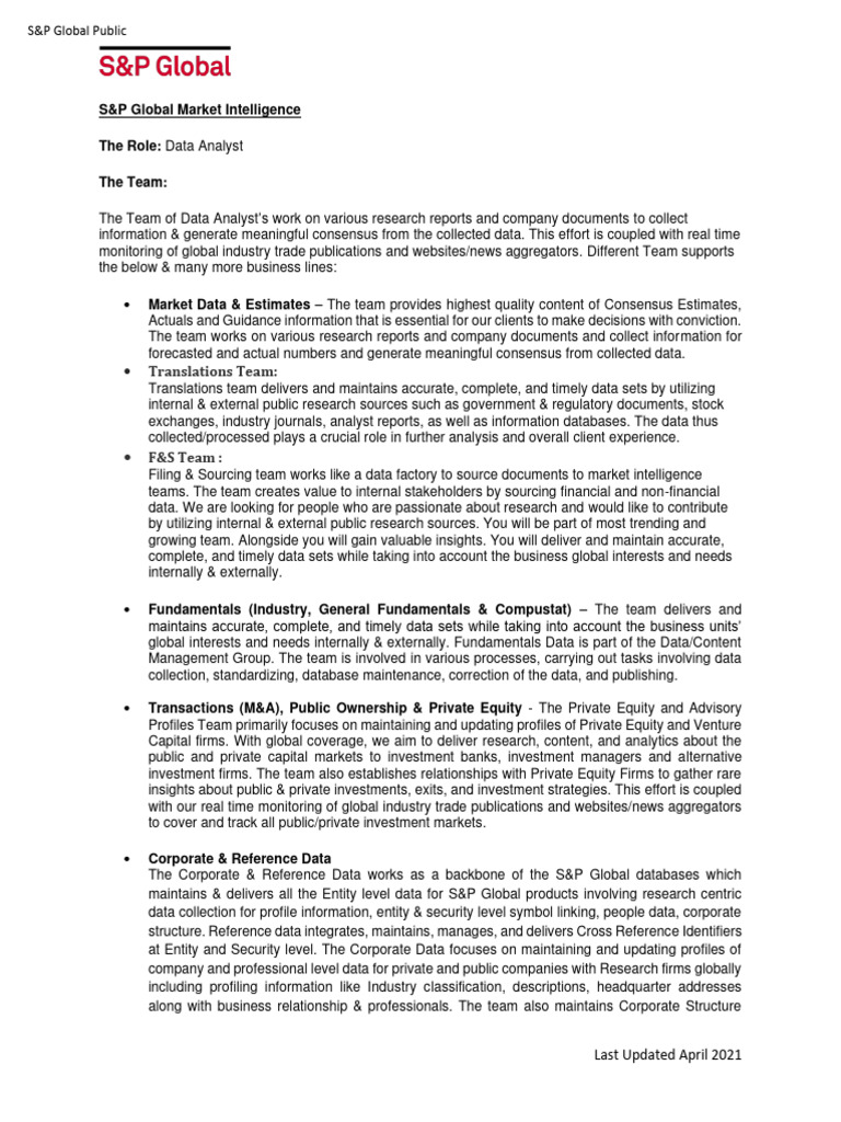 JD - Data Analyst | PDF | Financial Analyst | Private Equity JD - Data Analyst | PDF | Financial Analyst | Private Equity