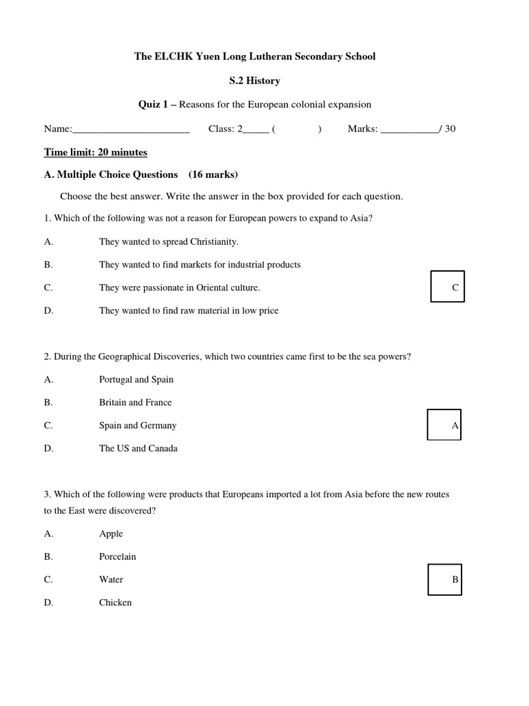 2223 S2 2nd Term Quiz Ans Pdf 