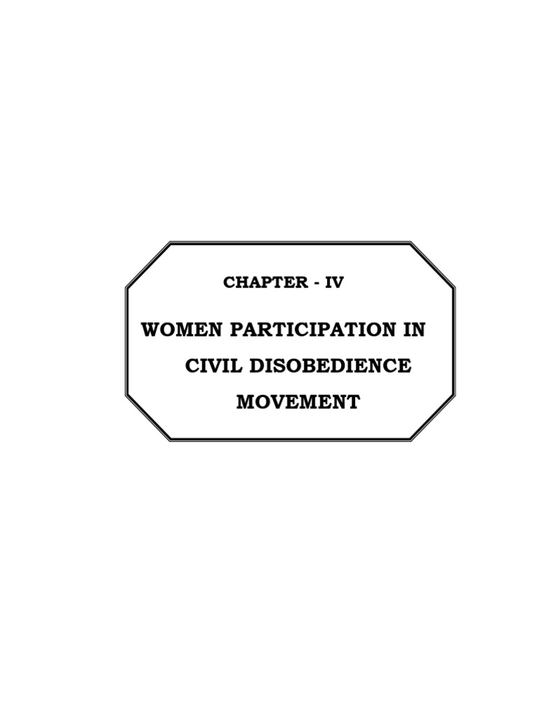 Women in Civil Disobedience Movement | PDF | Mahatma Gandhi | British Raj