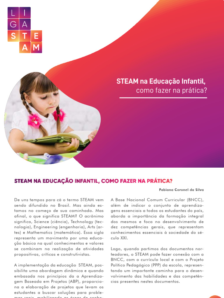 STEAM na Educação Infantil, como fazer? | PDF | Pedagogia | Pensamento