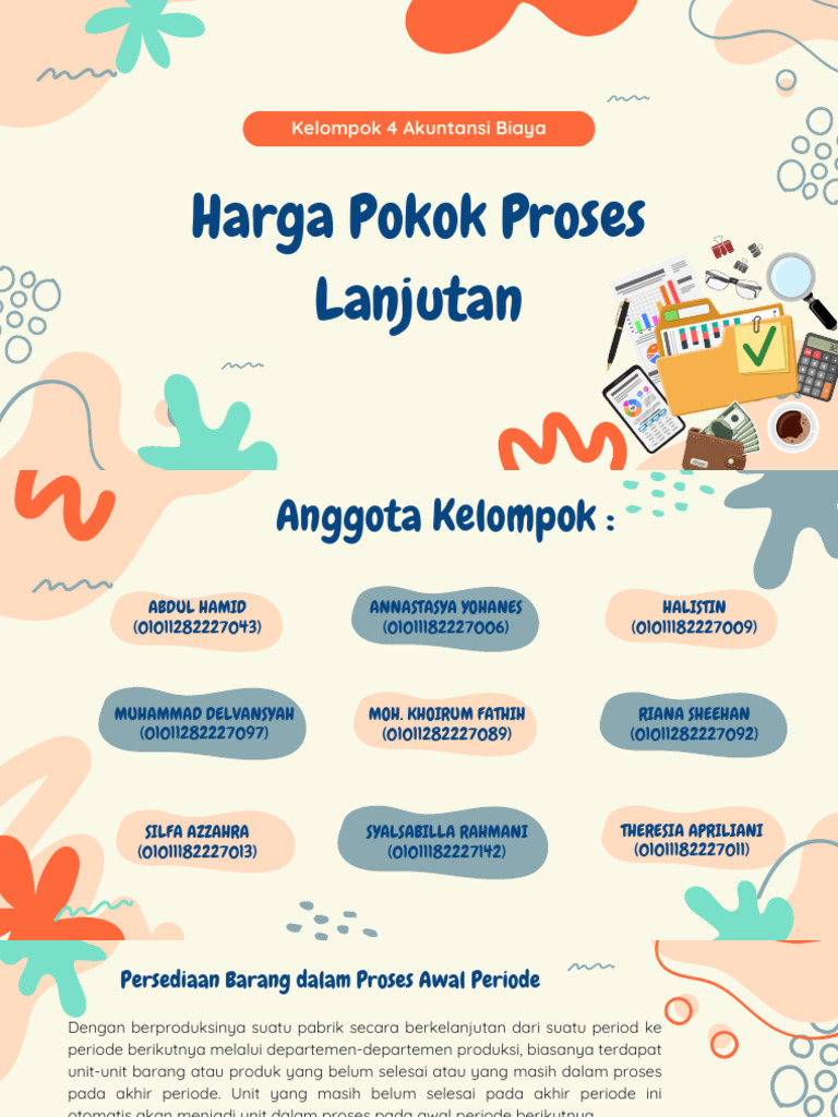 Harga Pokok Proses Lanjutan | PDF