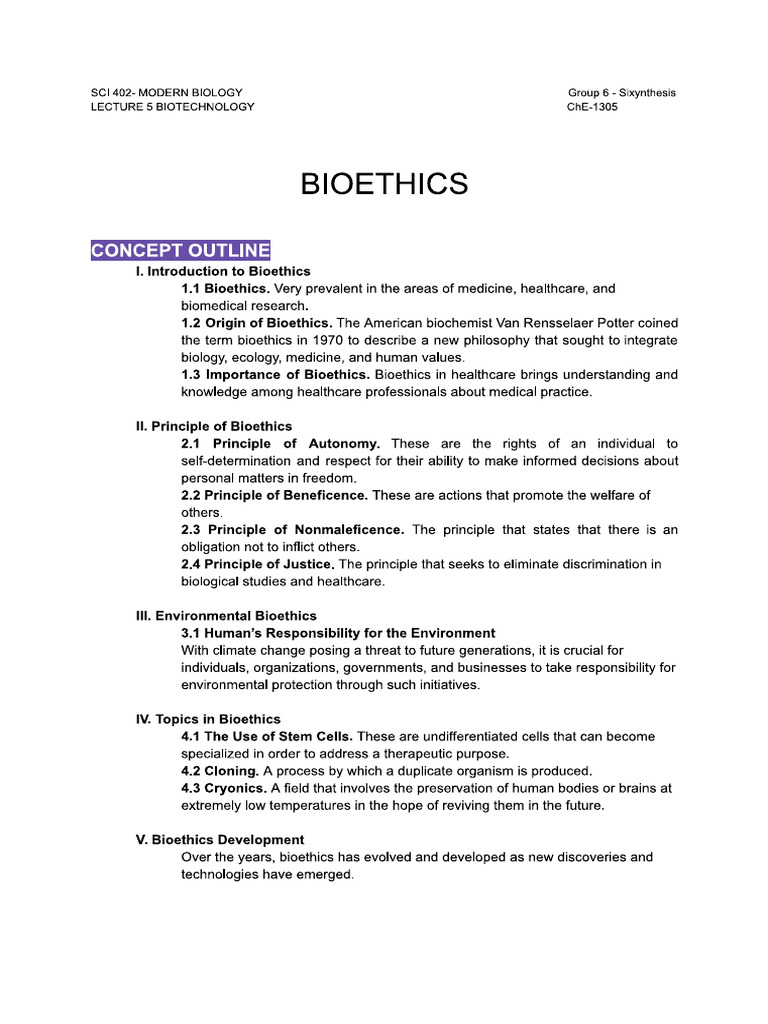 Bioethics | PDF