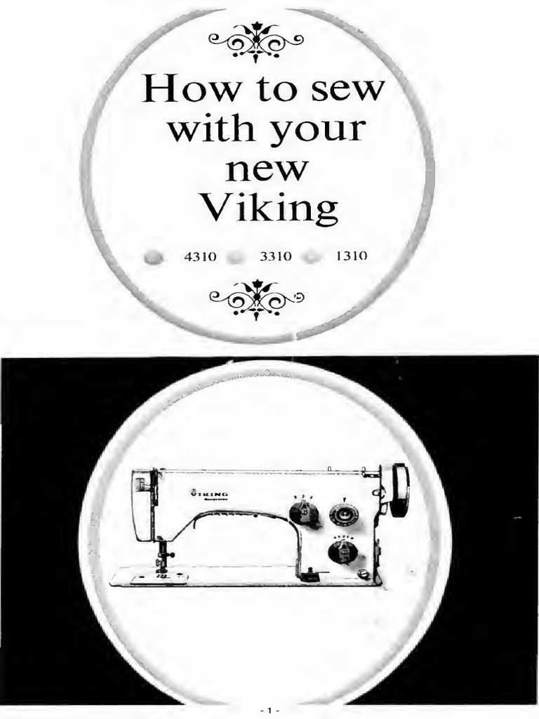 Husquarna/Viking 1310/3310/4310 Sewing Machine Instruction Manual | PDF ...