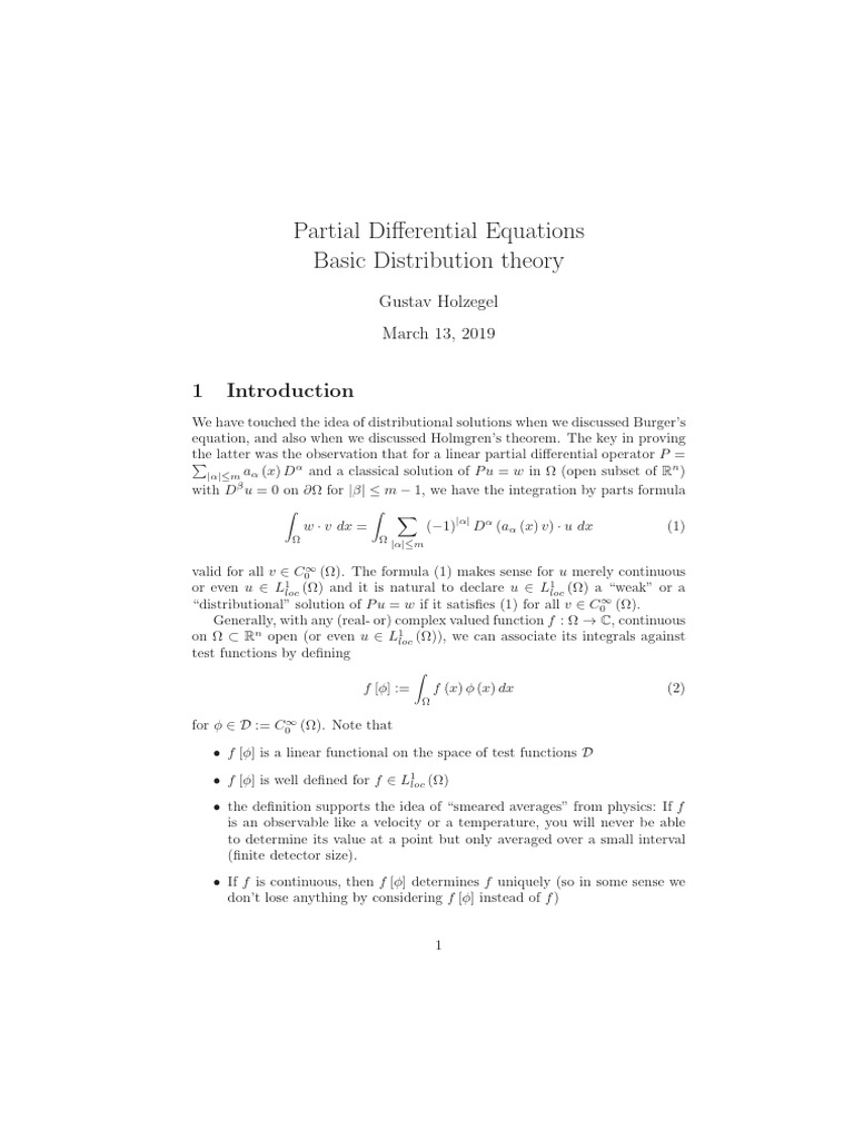 distribution | PDF | Distribution (Mathematics) | Continuous Function