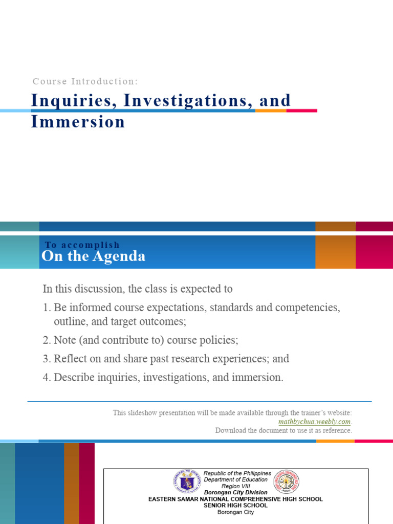 3is Course Introduction-Edited | PDF | Cognition | Learning