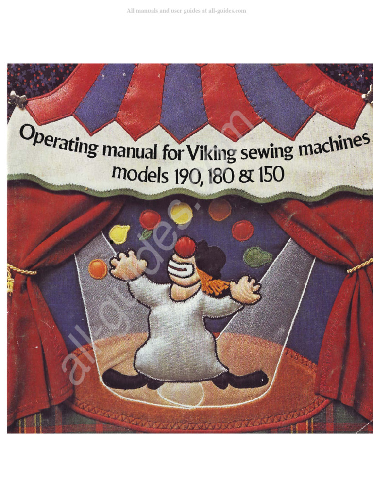 Husqvarna/Viking 150/180/190 Sewing Machine Instruction Manual | PDF