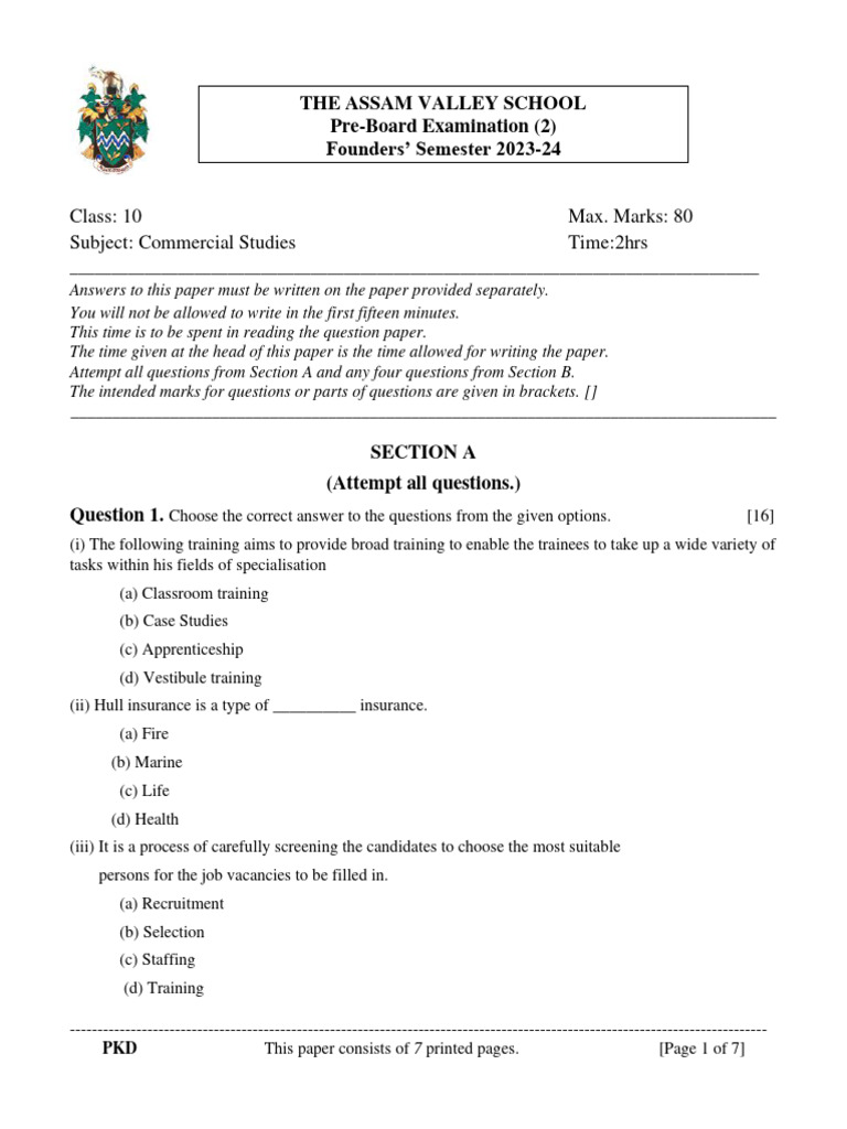 CST Preboard 2 Paper | PDF