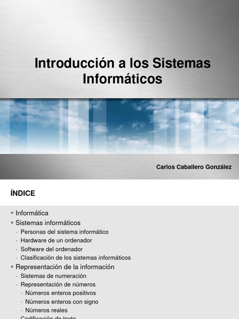 T1.Introduccion A Los Sistemas Informaticos | PDF | Programa de computadora | Programación