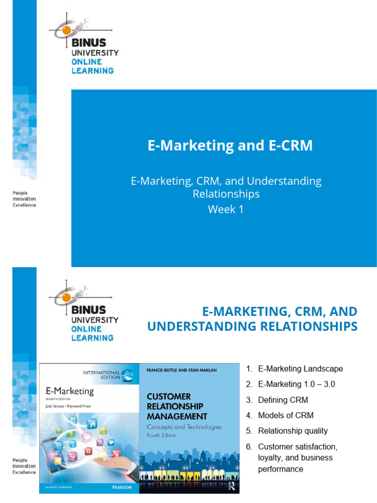 Week 1 | PDF | Customer Relationship Management | Digital Marketing