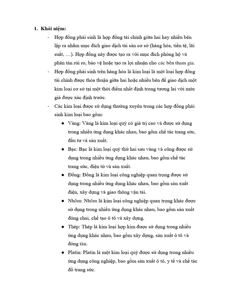 CKPS - Phái Sinh Kim Lo I - Nhóm 5 | PDF
