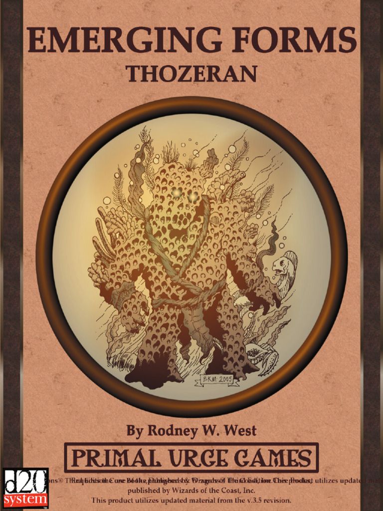 Emerging Forms - Thozeran | PDF | D20 System | Race (Human Categorization)