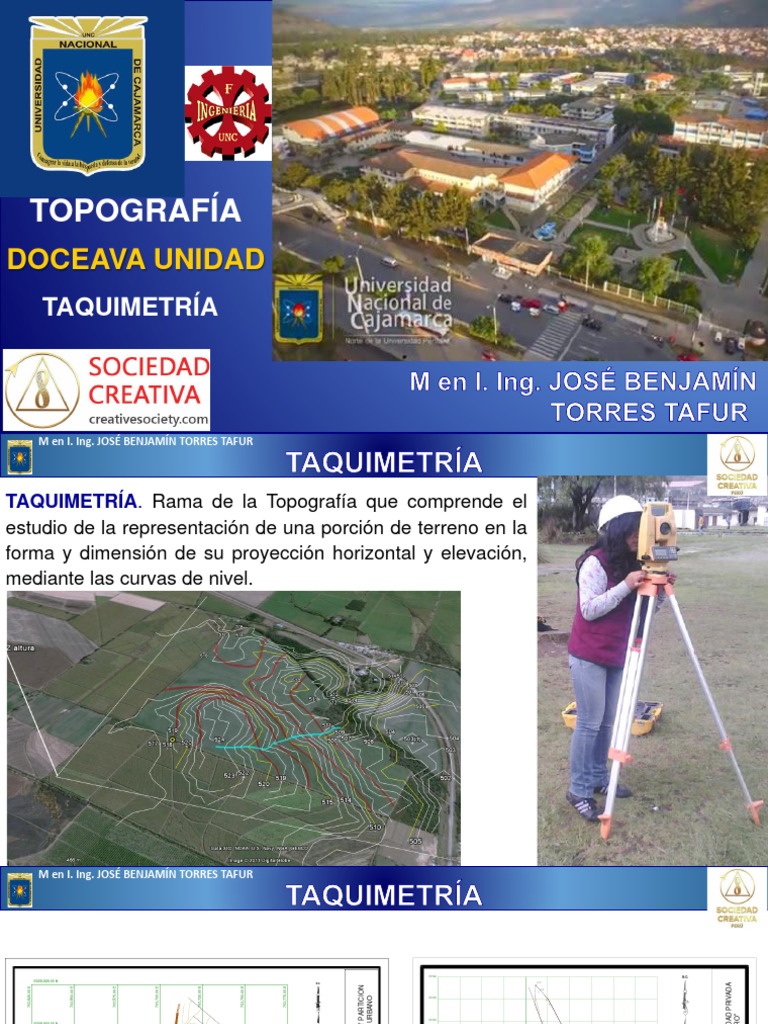 Taquimetría y Medición Topográfica | PDF | Ciencias de la Tierra ...