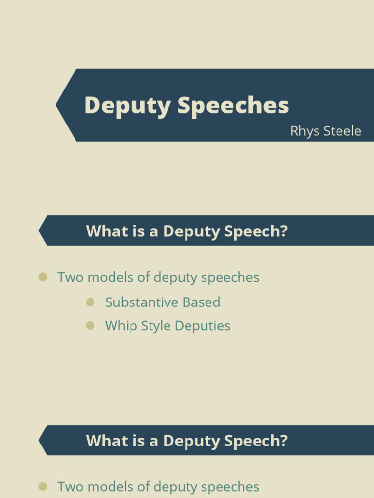 Deputy Speeches | PDF | Cognitive Science | Cognition