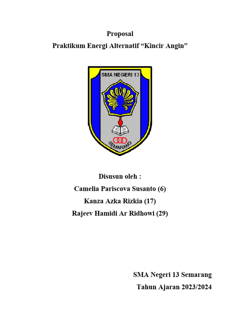 Proposal FISIKA Miniatur PLTB Sederhana | PDF