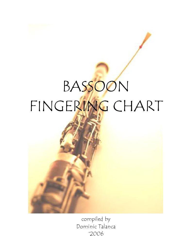Bassoon Fingering Chart Talanca