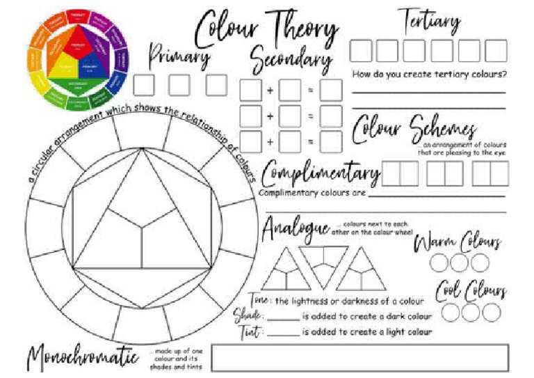 Color Wheel Template | PDF