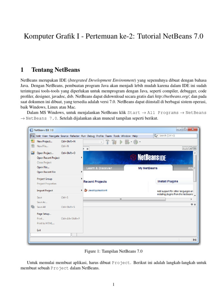 Tutorial NetBeans untuk Pemula | PDF