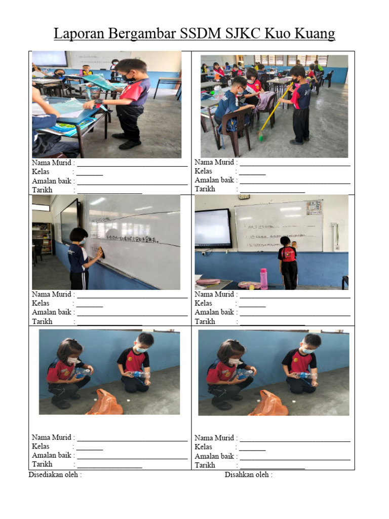 Contoh Format Laporan Bergambar SSDM | PDF