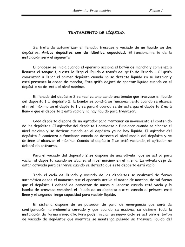 Problema 12 Tratamiento de Líquido | PDF